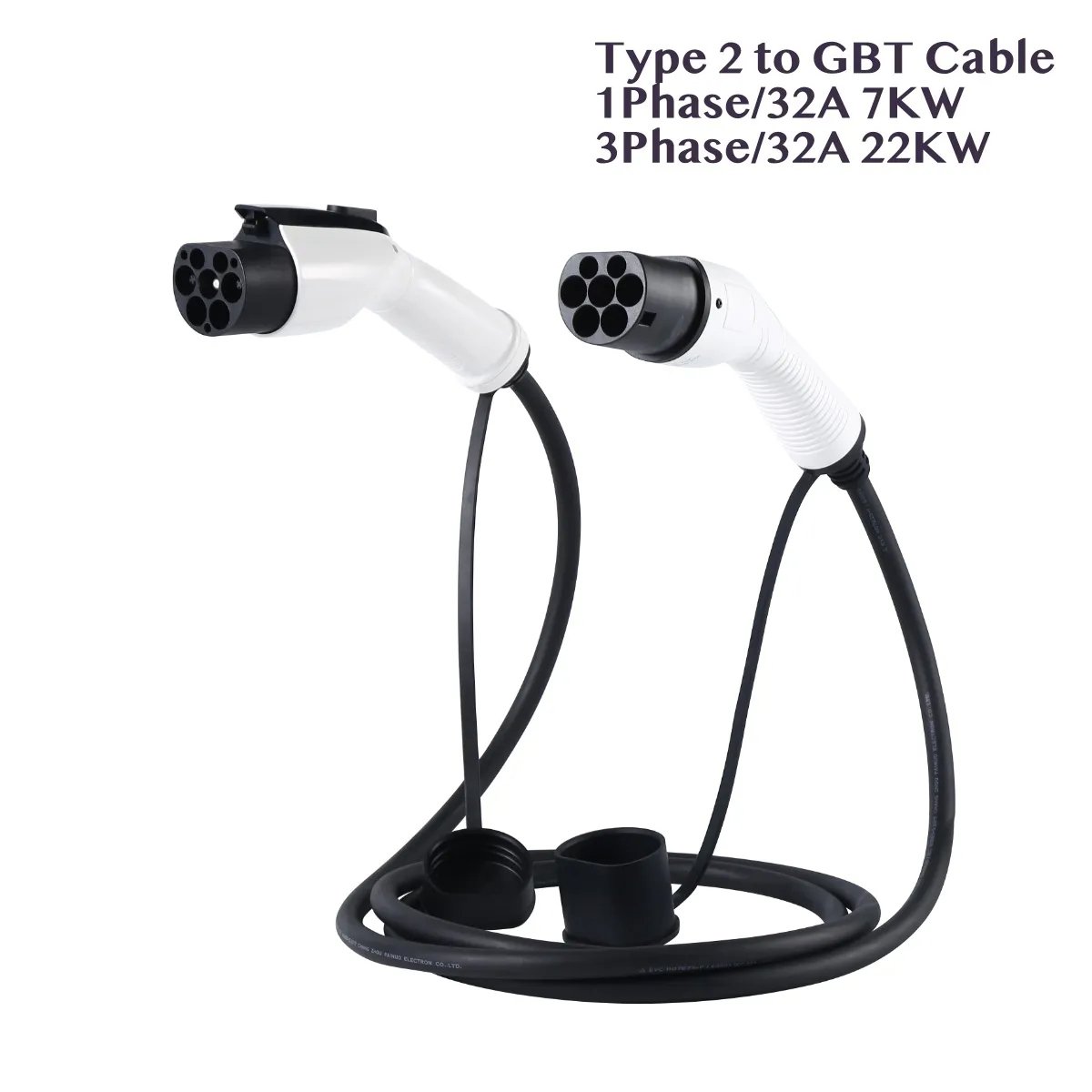 Type 2 to GB/T EV Charging Cable (5m) | 7.4kW Single-Phase